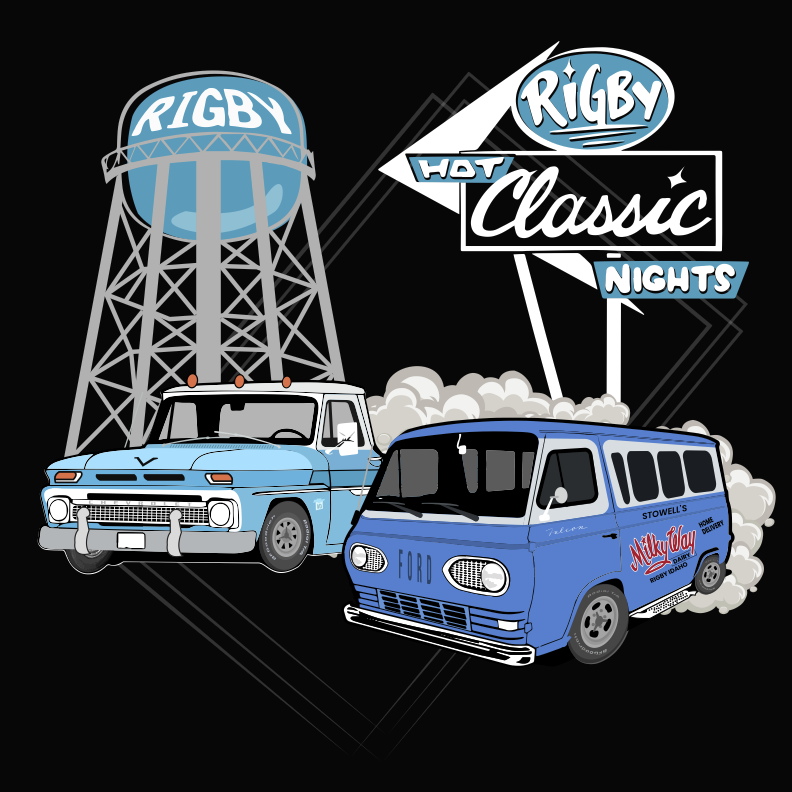 Rigby Hot Classic Nights Car Show and Drag Races | Rigby City Park